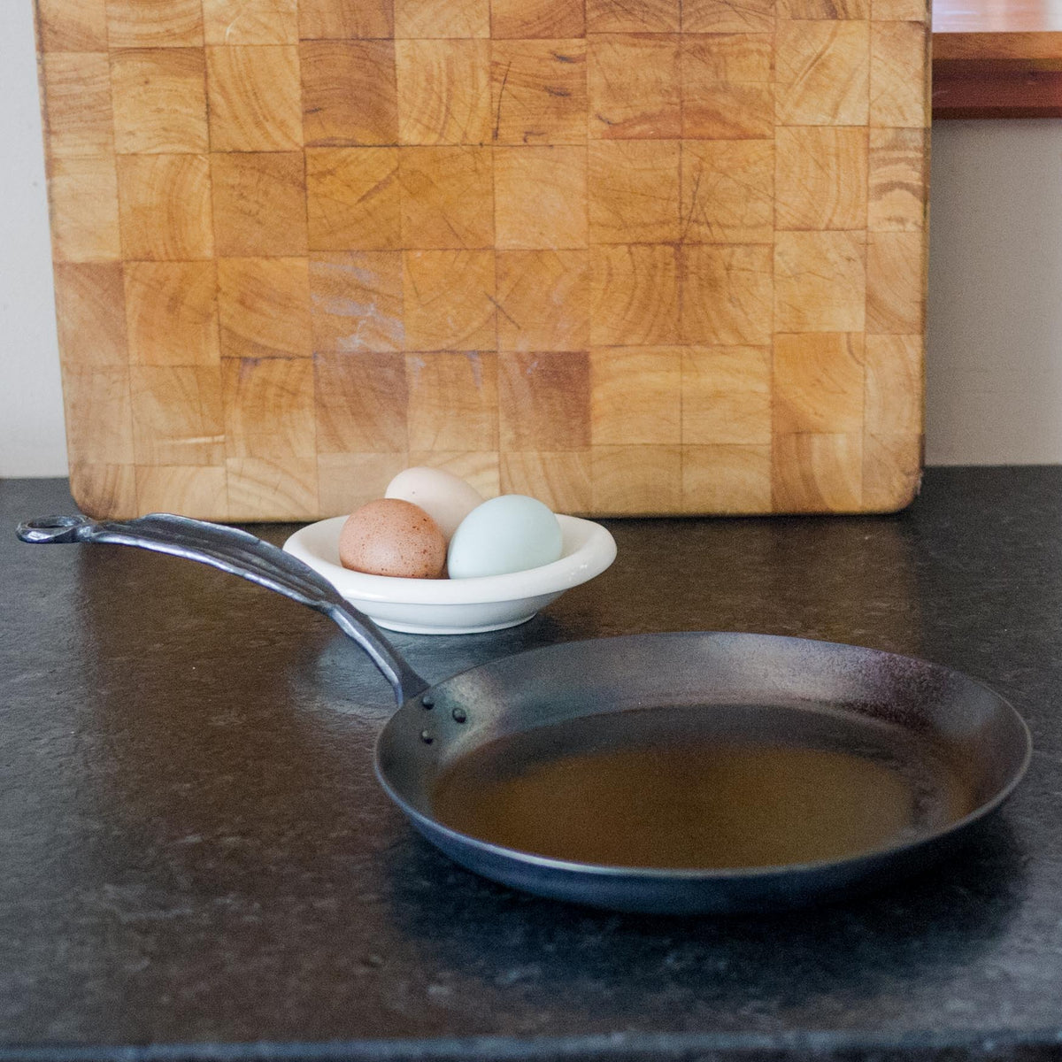 Carbon Steel French Skillet by Newquist Forge
