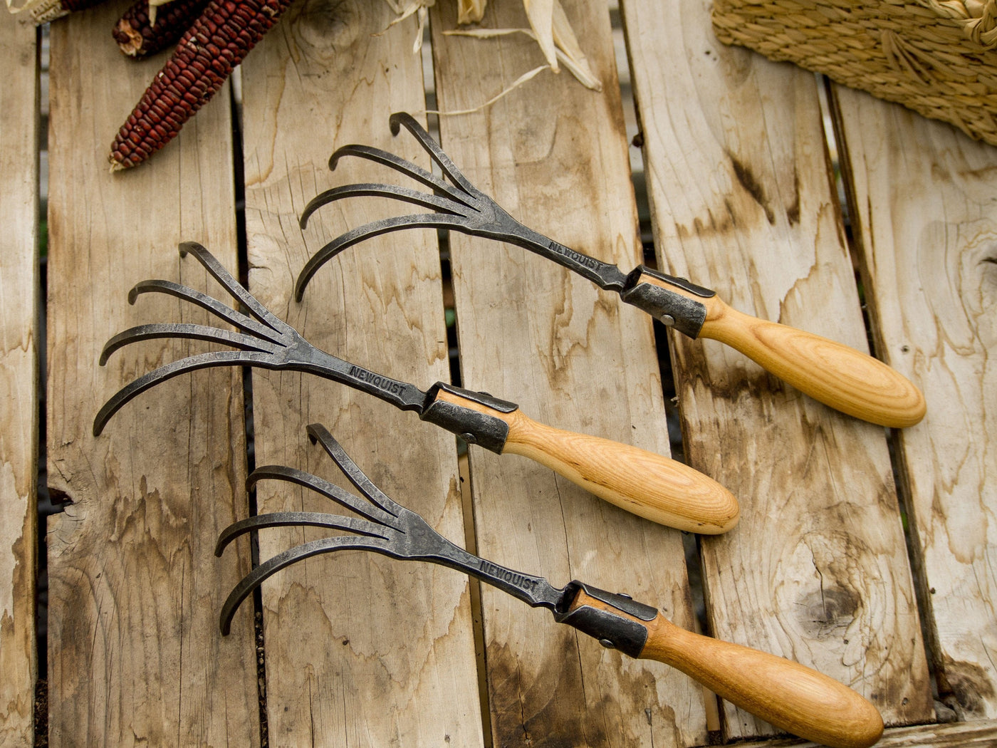 Hand Rake • Hand Forged Gardening Tool • Newquist Garden Tools