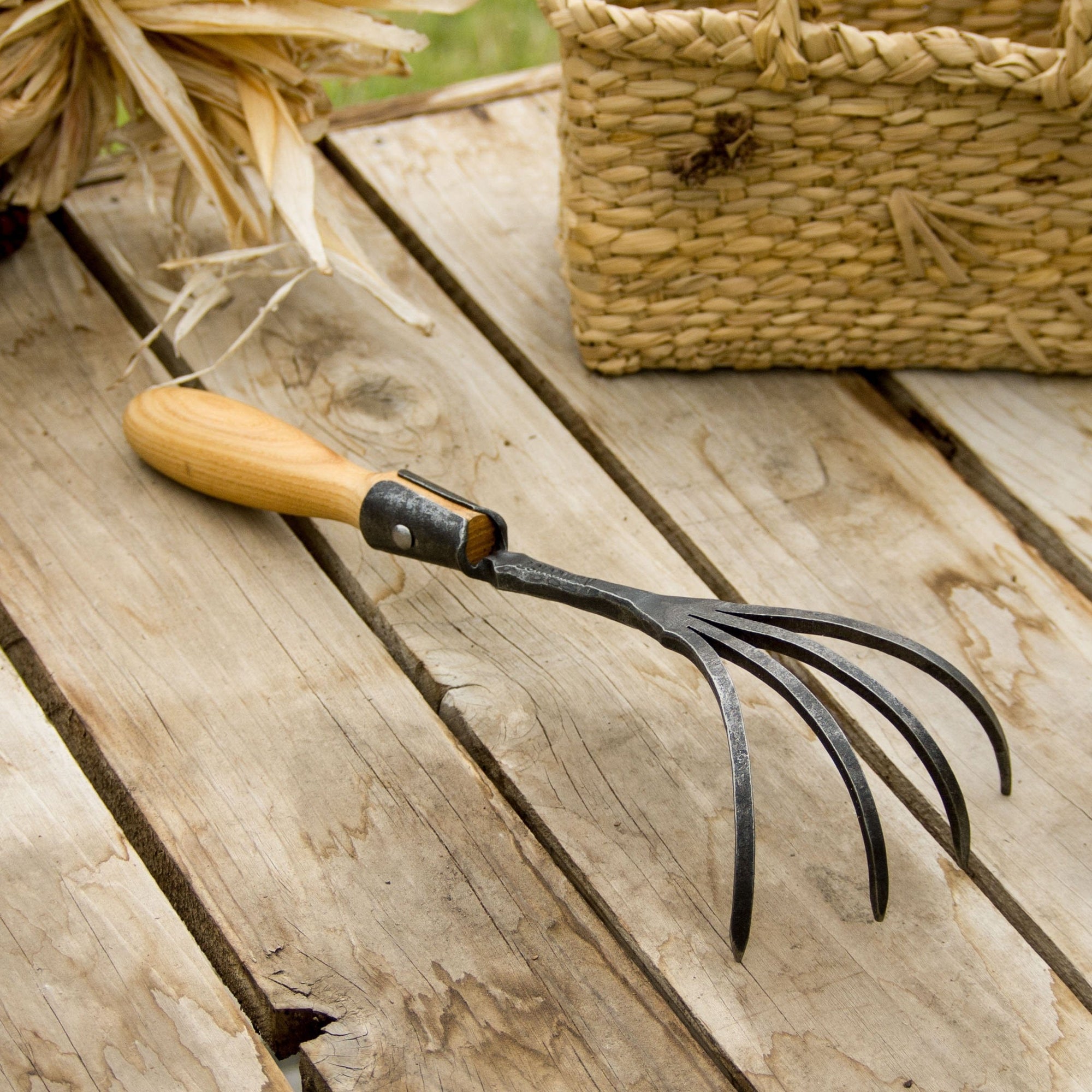 Hand Rake • Hand Forged Gardening Tool • Newquist Garden Tools